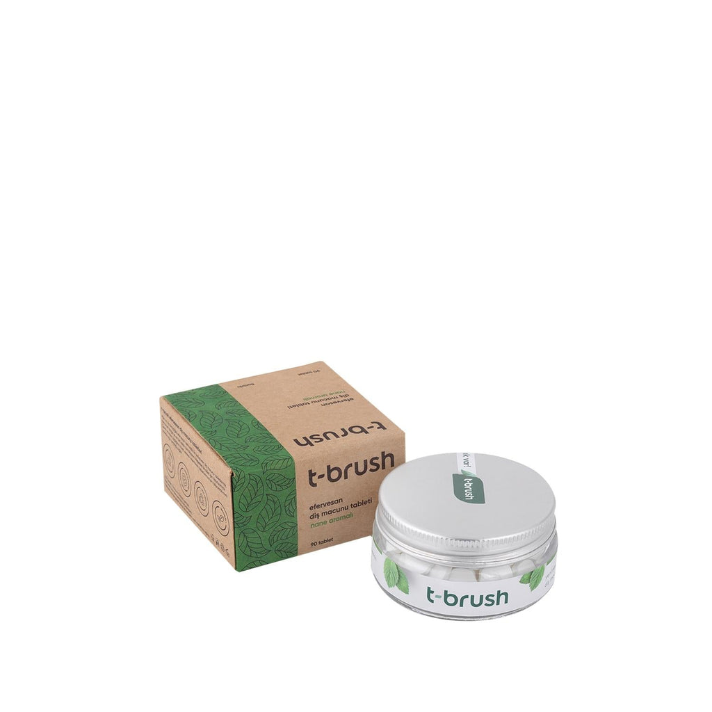T-Brush Effervescent Toothpaste Tablets - Mint, Fluoride | Cosmetics Jet