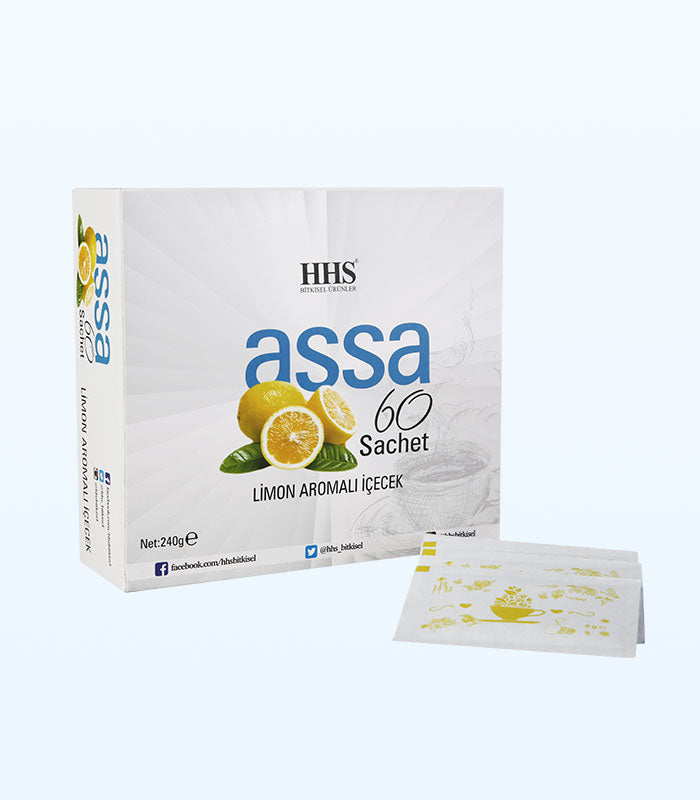HHS Assa 60 Lemon Flavored Herbal Tea | Natural Energy & Balance | 60 ...